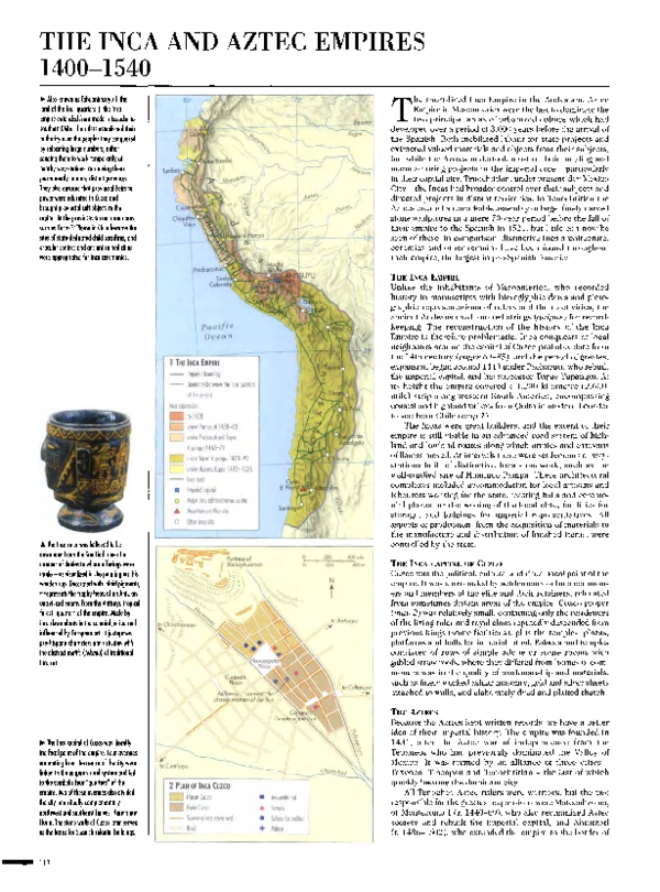 (PDF) THE INCA AND AZTEC EMPIRES 1400-1540