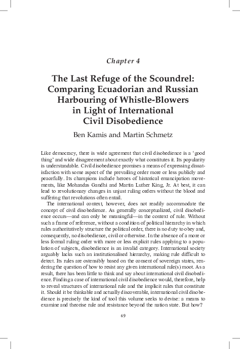 (PDF) The Last Refuge of the Scoundrel: Comparing Ecuadorian and ...