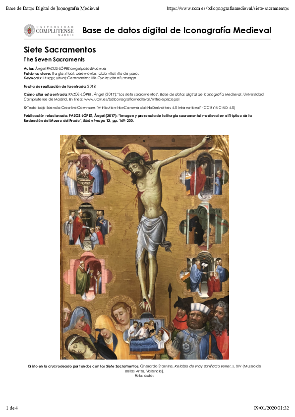 (PDF) (2018) Los siete sacramentos / The Seven Sacraments