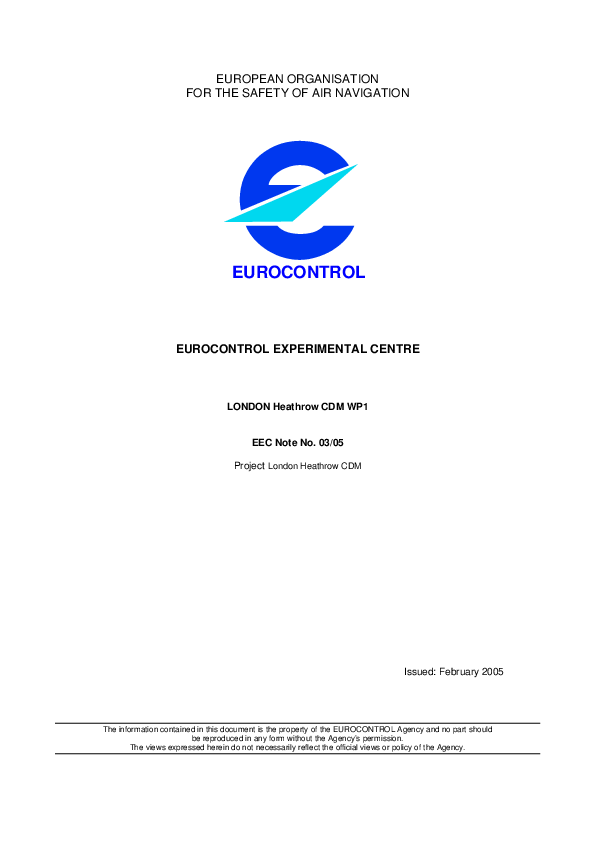 (PDF) EUROPEAN ORGANISATION FOR THE SAFETY OF AIR NAVIGATION ...