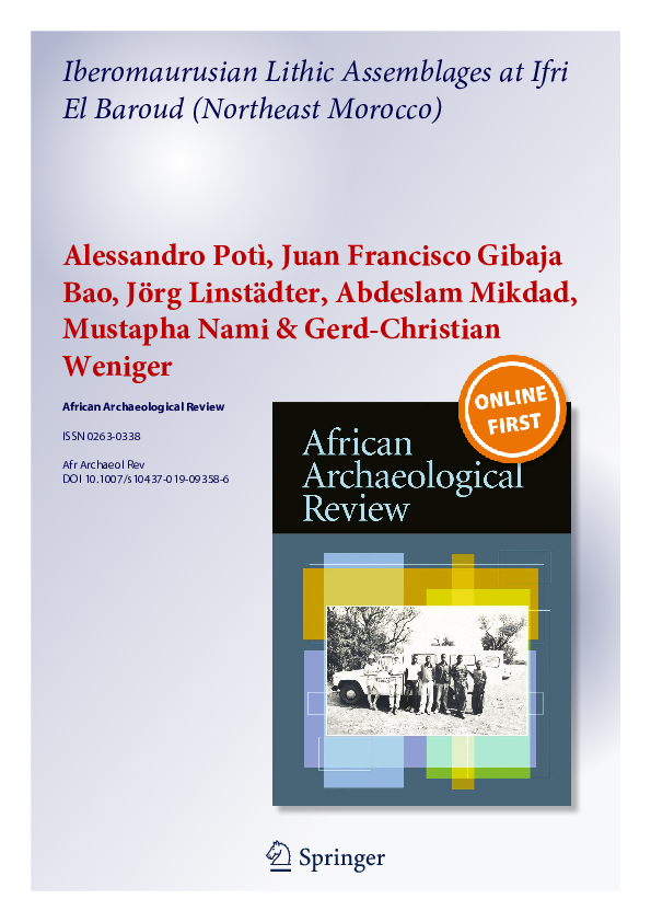 (PDF) Iberomaurusian Lithic Assemblages at Ifri El Baroud (Northeast ...