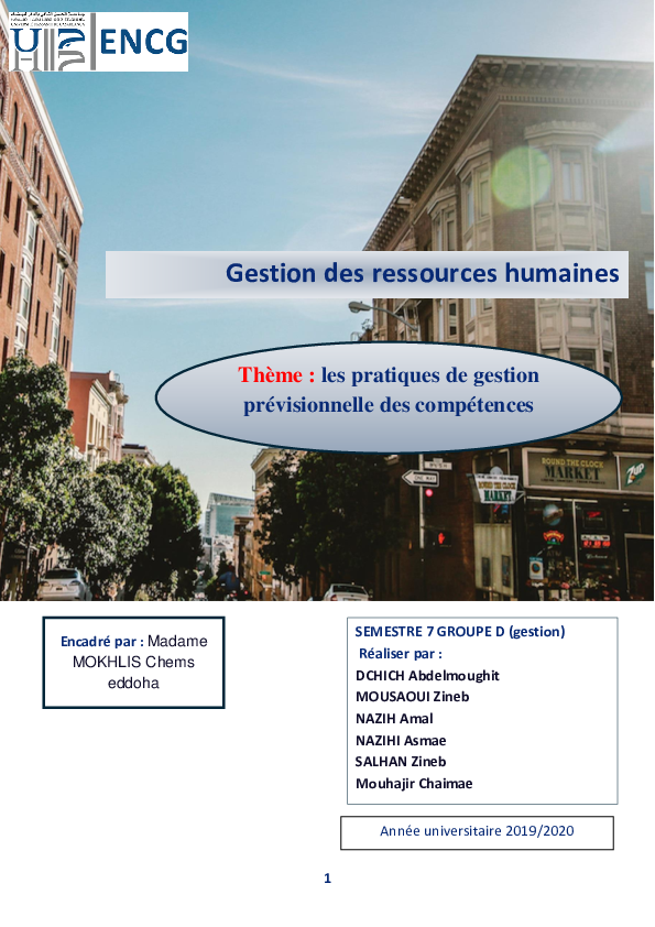 (PDF) Gestion des ressources humaines