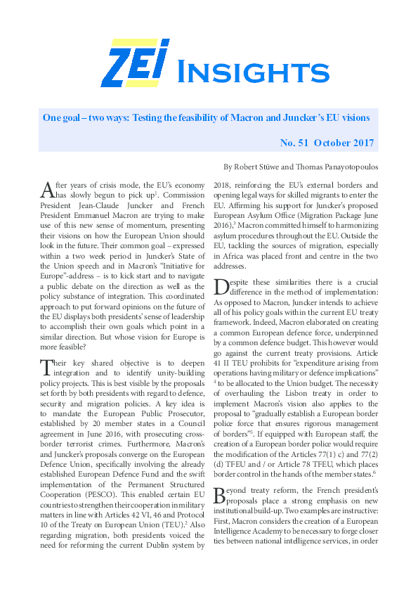 (PDF) Robert Stüwe and Thomas Panayotopoulos: One goal - two ways ...