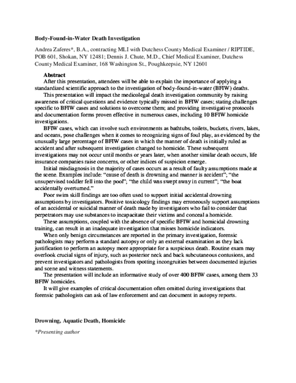 (DOC) Body-Found-in-Water Death Investigation