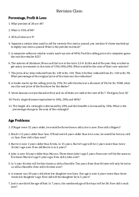 (PDF) Revision Class