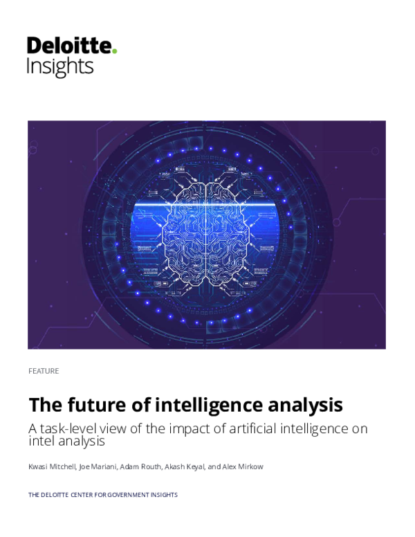 (PDF) The future of intelligence analysis A task-level view of the ...