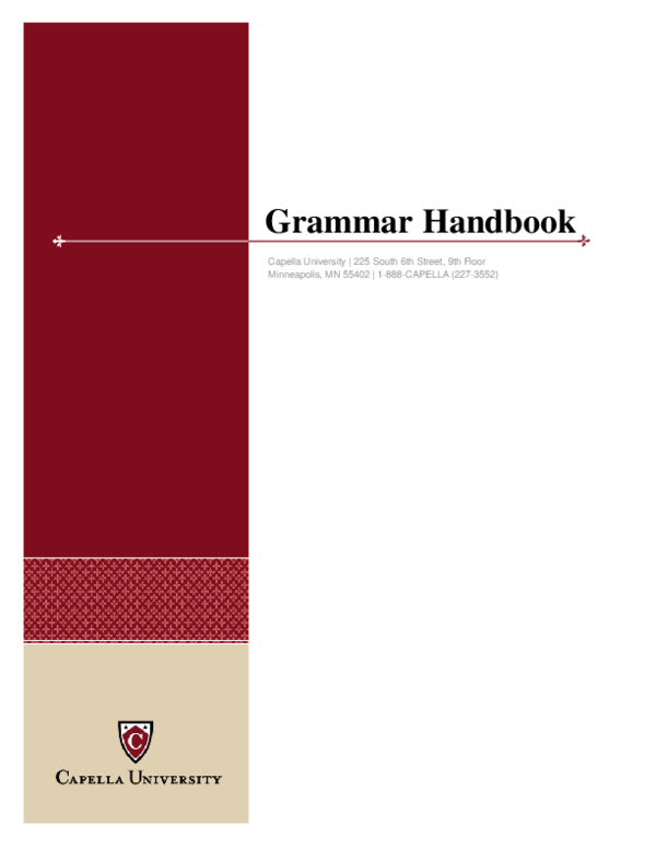 (PDF) Grammar Handbook