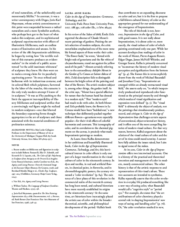 (PDF) Review of Laura Anne Kalba, Color in the Age of Impressionism