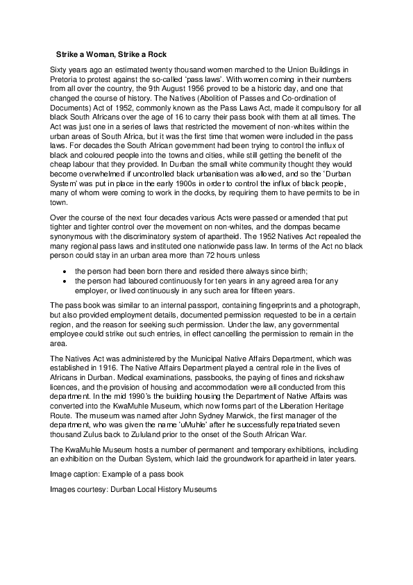 (DOC) Strike a Woman, Strike a Rock