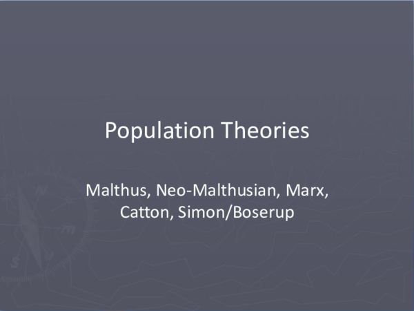 (PDF) Population Theories