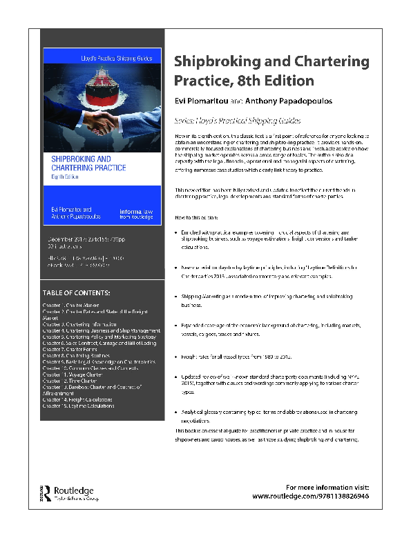 (PDF) Shipbroking and Chartering Practice