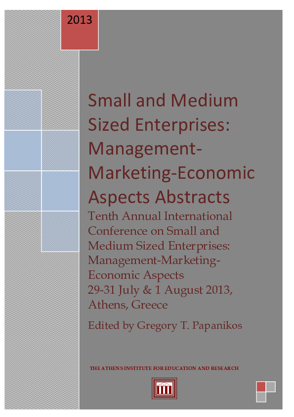 (PDF) Small and Medium Sized Enterprises: Management–Marketing–Economic ...
