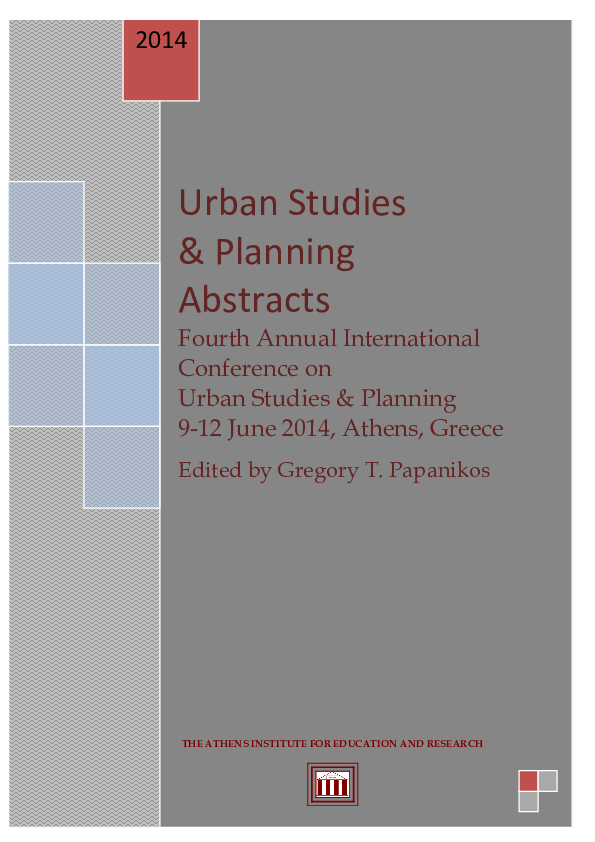 (PDF) Urban Studies & Planning Science Abstracts: 4th Annual ...