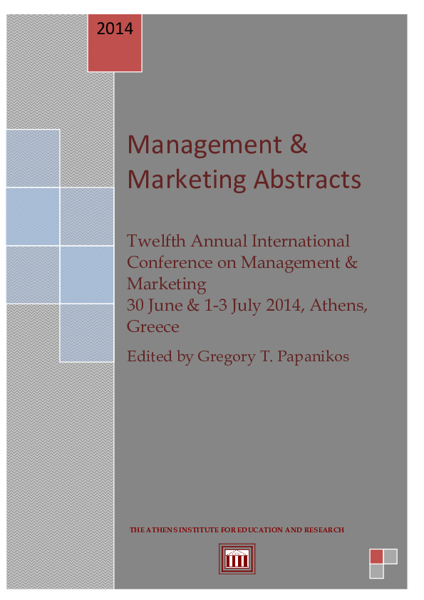 (PDF) Marketing Abstracts: 12th Annual International Conference