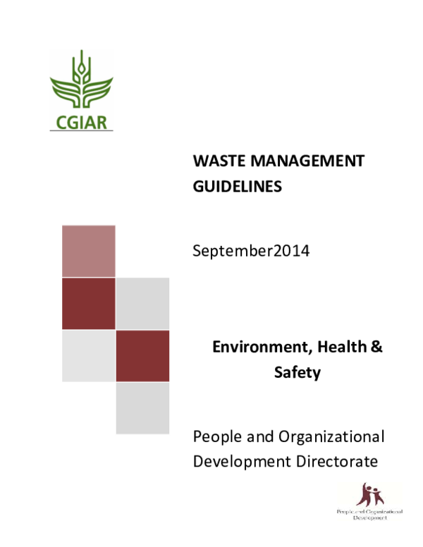 (PDF) Waste Management Guidelines August