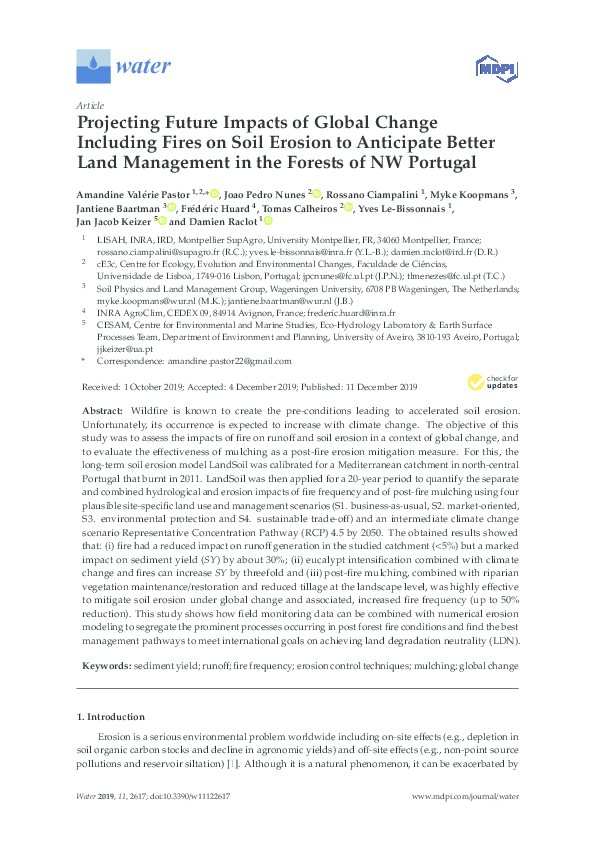 (PDF) Projecting Future Impacts of Global Change Including Fires on ...