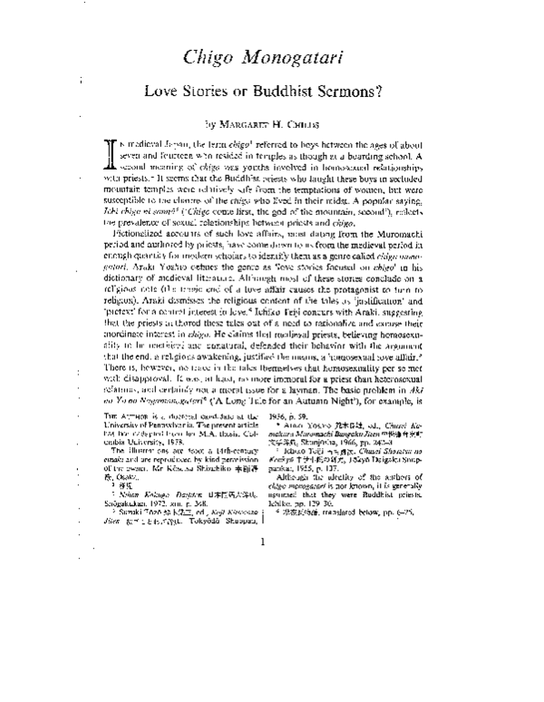 (PDF) Chigo Monogatari