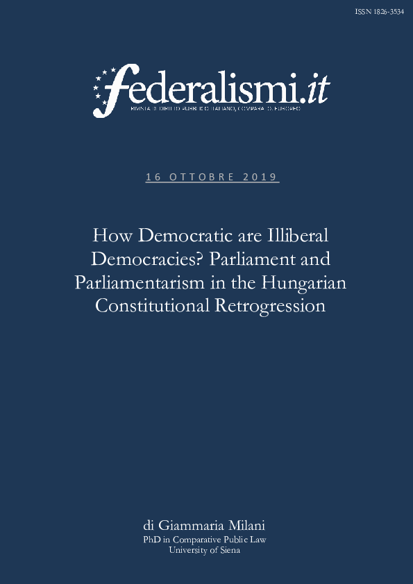 (PDF) HOW DEMOCRATIC ARE ILLIBERAL DEMOCRACIES? PARLIAMENT AND ...