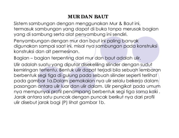 (PDF) Baut dan mur