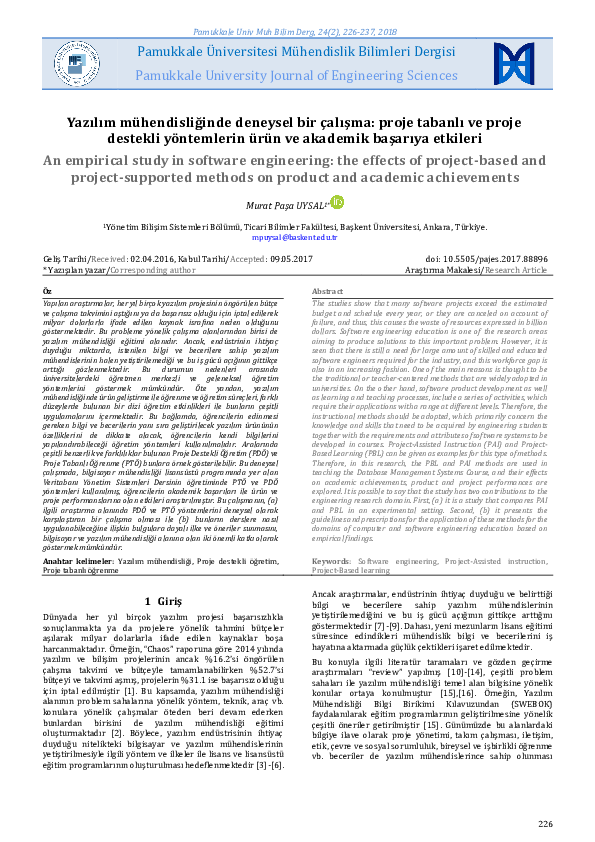 (PDF) An empirical study in software engineering: the effects of ...