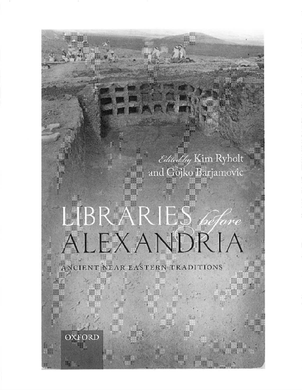 (PDF) Archives and Libraries in the Old Babylonian Period, c. 1900-1600 BCE