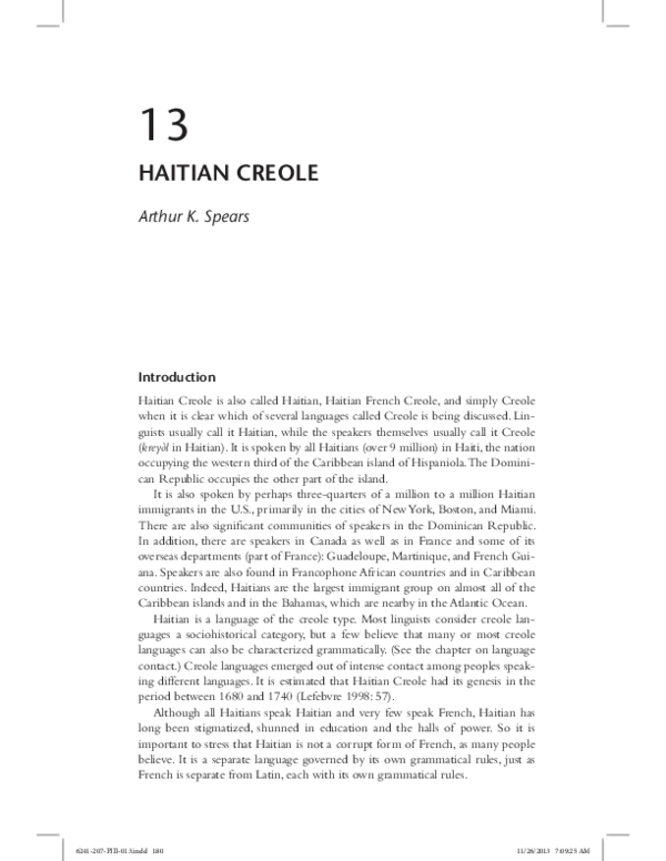 (PDF) HAITIAN CREOLE
