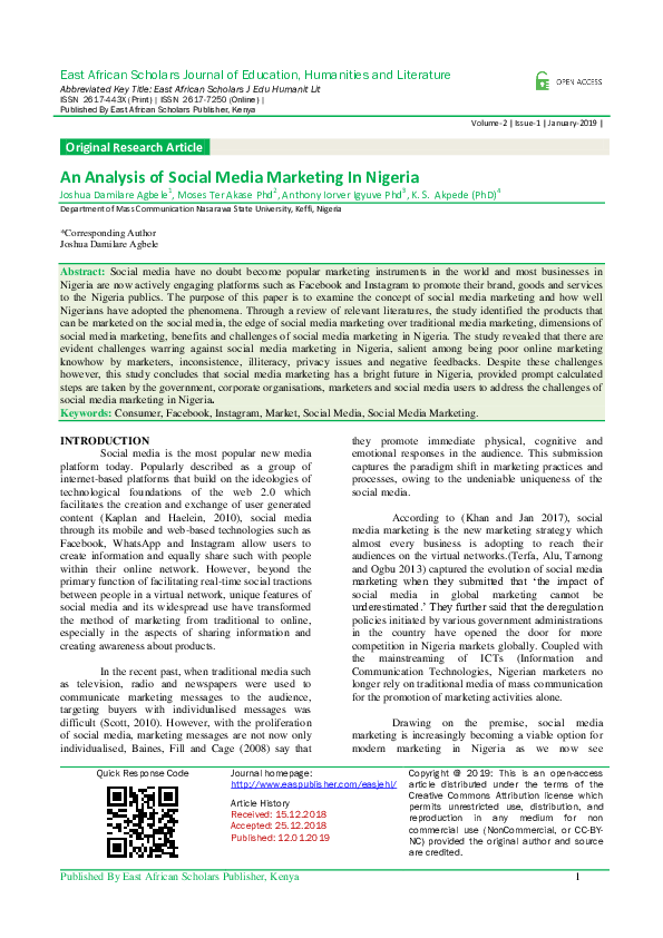 (PDF) East African Scholars Journal of Education, Humanities and ...