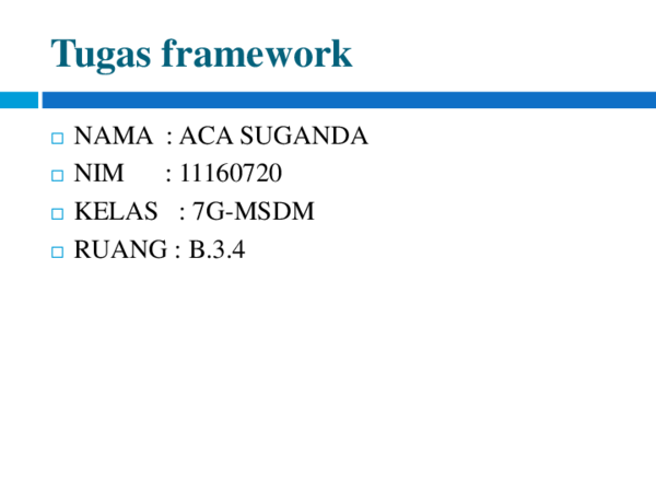 (PPT) TUGAS framework | Aca Suganda - Academia.edu