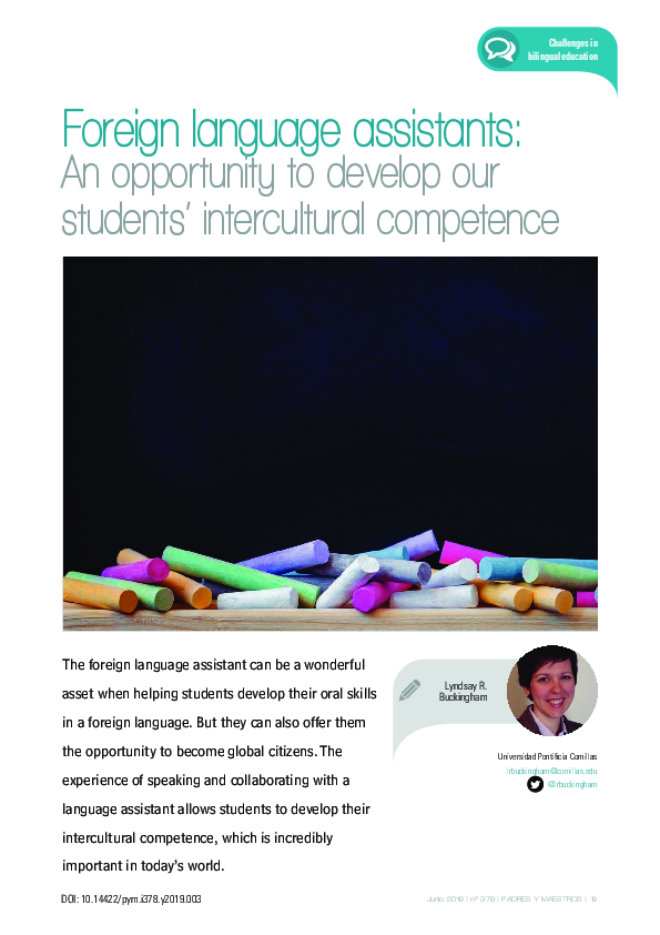 (PDF) Foreign language assistants: An opportunity to develop ...