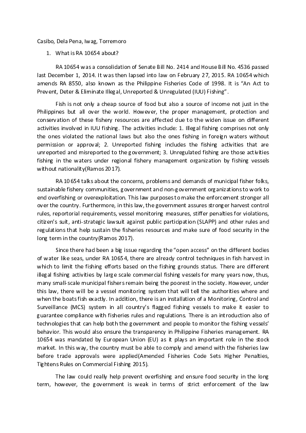 (PDF) On RA 10654