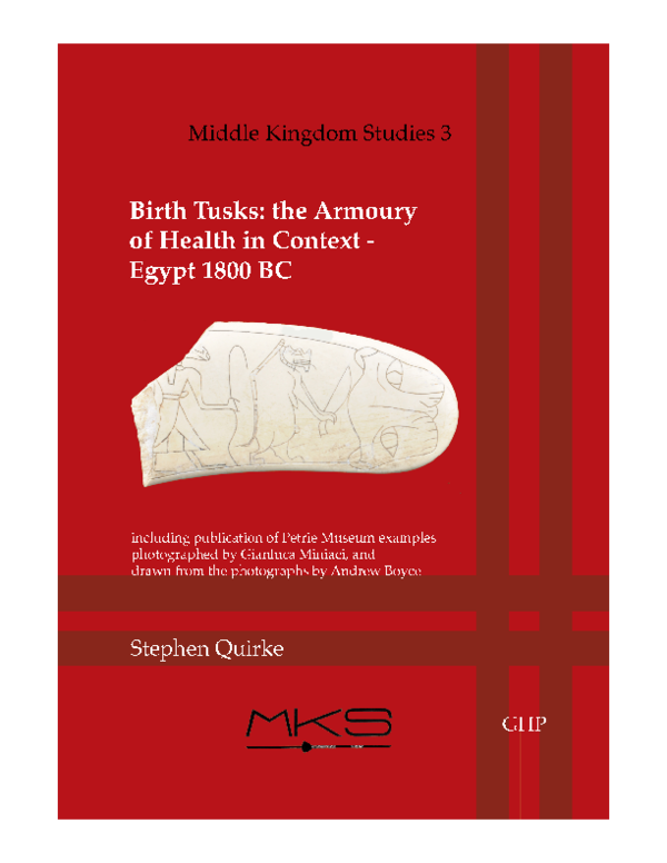 (PDF) MKS 3 – Stephen Quirke – Birth tusks: the armoury of health in ...