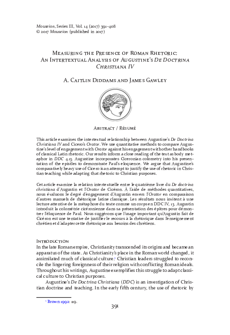 (PDF) Measuring the Presence of Roman Rhetoric: An Intertextual ...