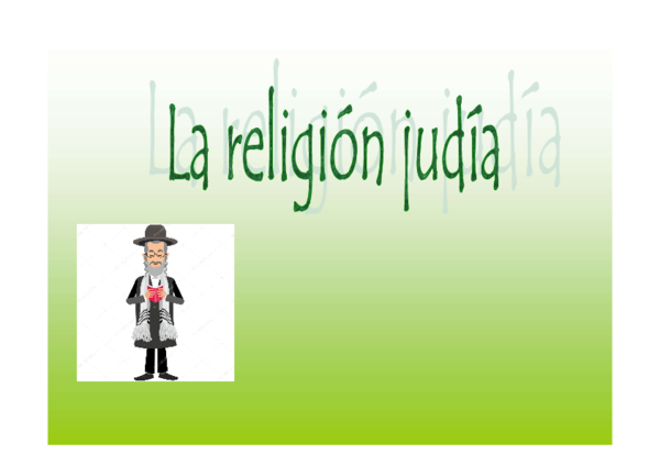 (PDF) LA RELIGIÓN JUDÍA