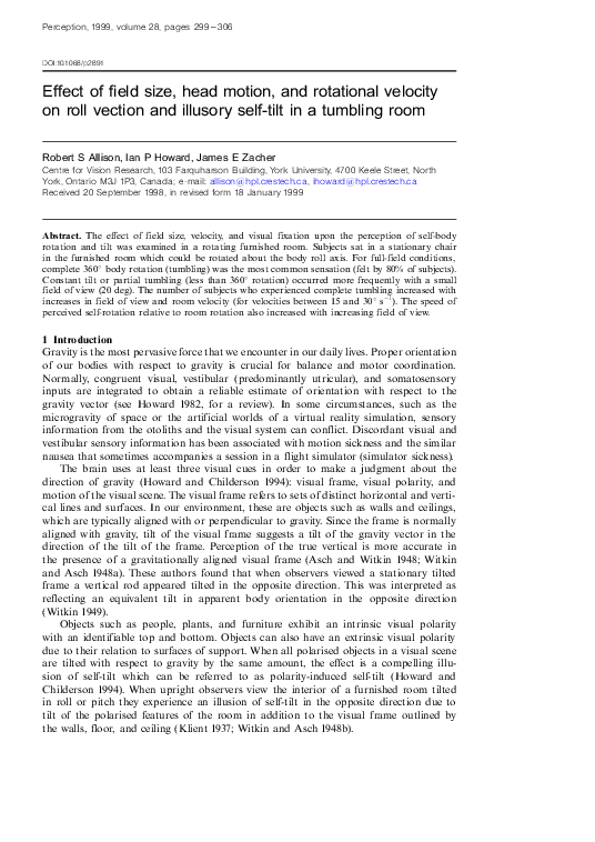 (PDF) Effect of field size, head motion, and rotational velocity on ...