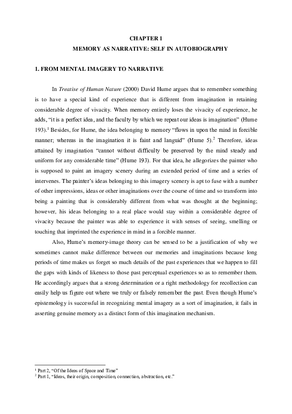 (DOC) Memory as Narrative