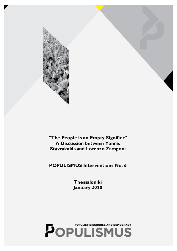 (PDF) The People is an Empty Signifier