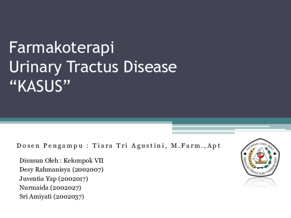 (PPT) Farmakoterapi ISK KELOMPOK