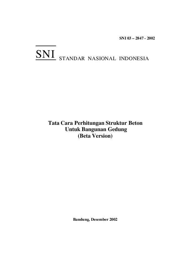 (PDF) SNI BETON