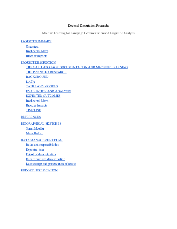 (PDF) Machine Learning for Language Documentation and Linguistic Analysis