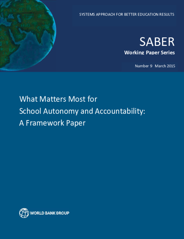 (PDF) SABER_School Autonomy and Accountability