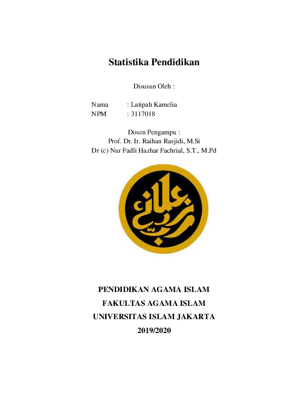 (DOC) Statistika Pendidikan