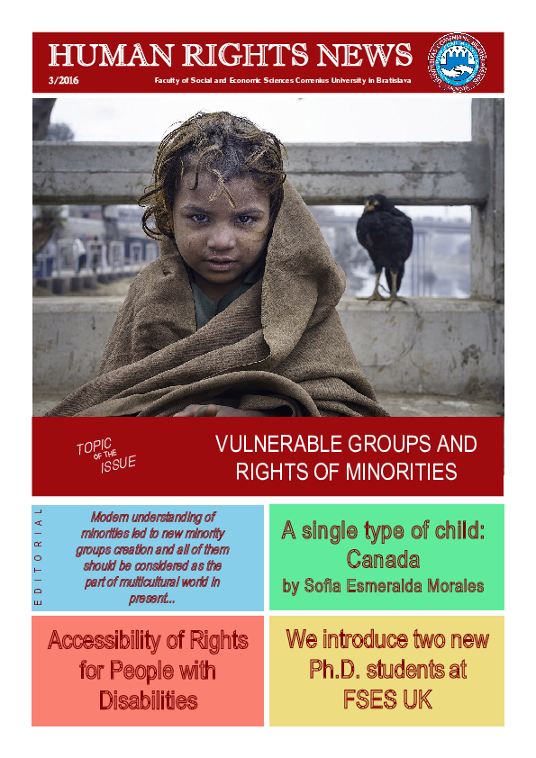 (PDF) HUMAN RIGHTS NEWS VULNERABLE GROUPS AND RIGHTS OF MINORITIES A ...