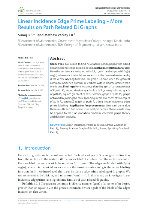 (PDF) Linear Incidence Edge Prime Labeling – More Results on Path ...