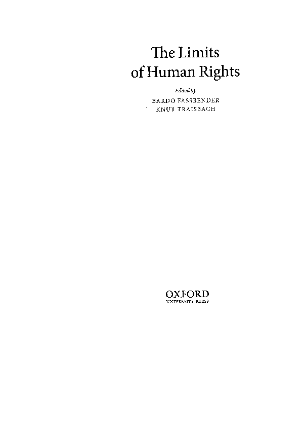 (PDF) The Limits of Human Rights
