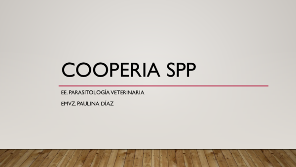 (PPT) Cooperia spp