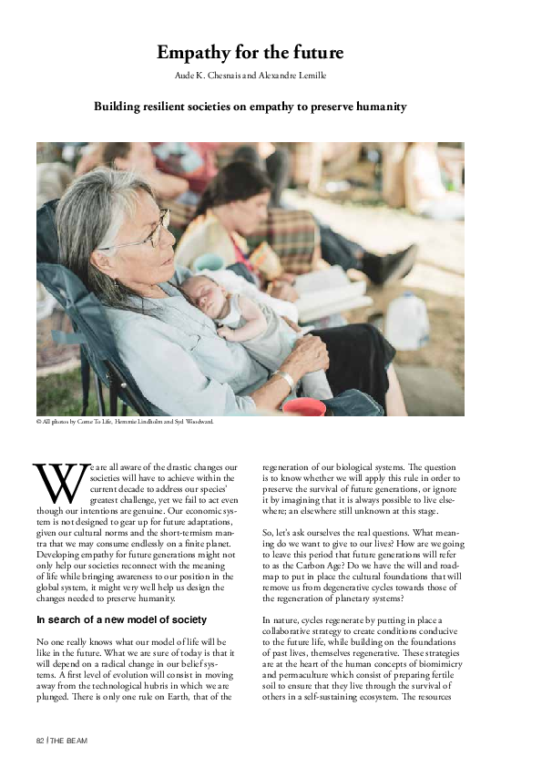 (PDF) Empathy for the future: Building resilient communities to ...