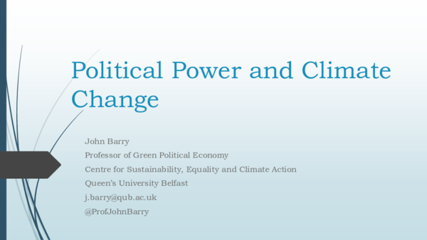 (PPT) Political Power and Climate Change