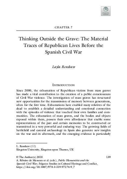 (PDF) Thinking Outside the Grave: The Material Traces of Republican ...