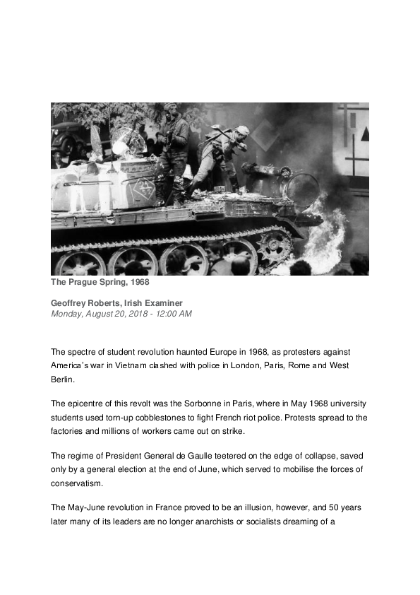 (PDF) The long-term failure of the Prague Spring