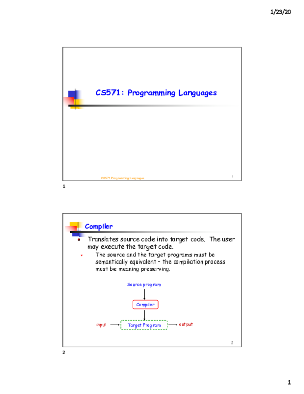 (PDF) CS571: Programming Languages